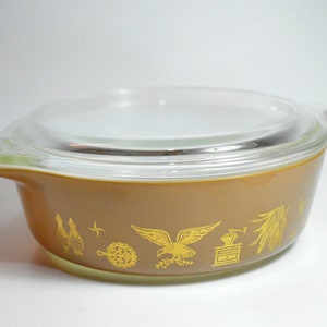 Pyrex Early American Americana 471 Casserole Bowl Lid 1 Pint Vintage - Etsy