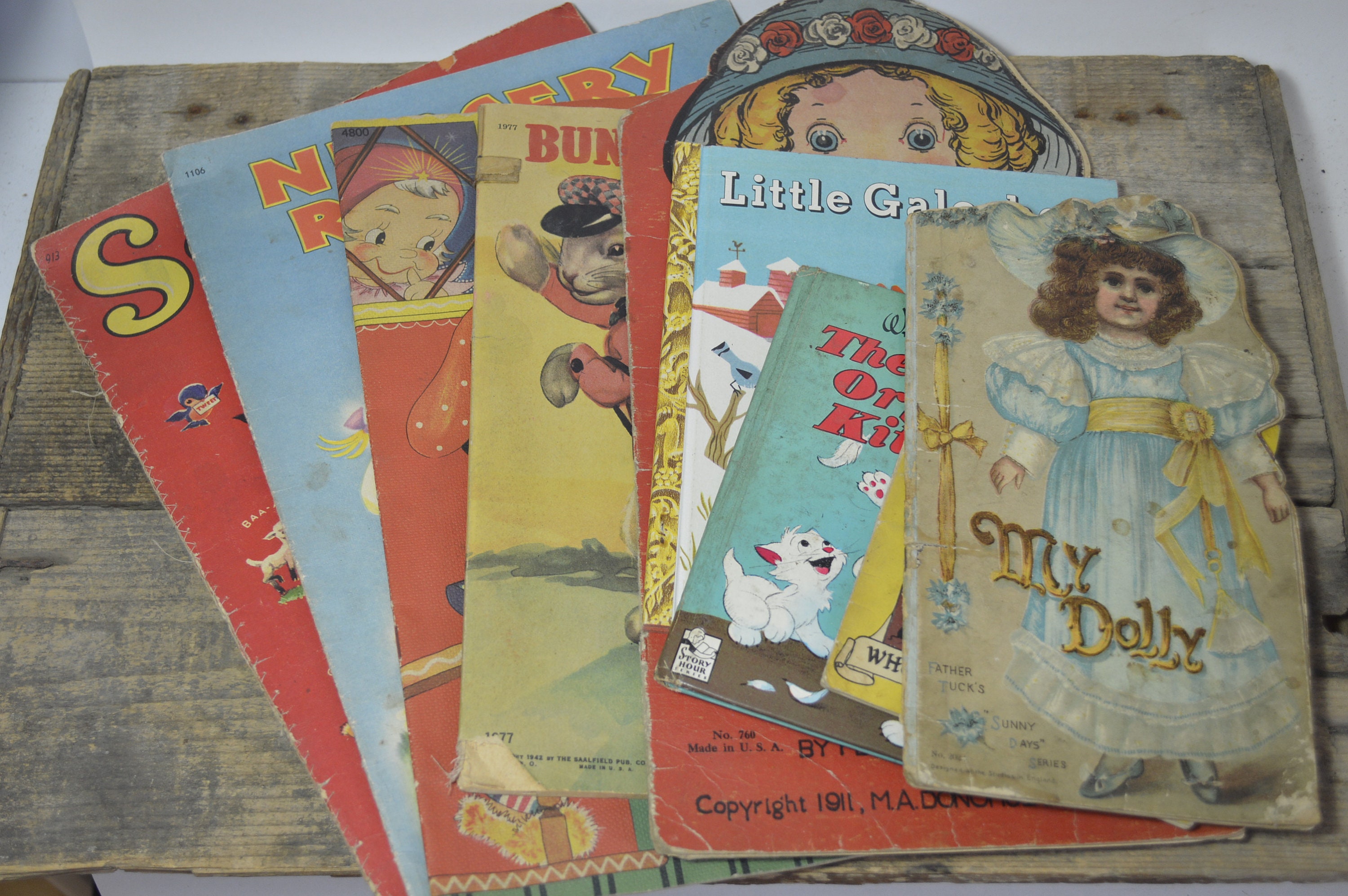 Lot of 9 Antique Vintage Children's Books 1900-1950 My - Etsy