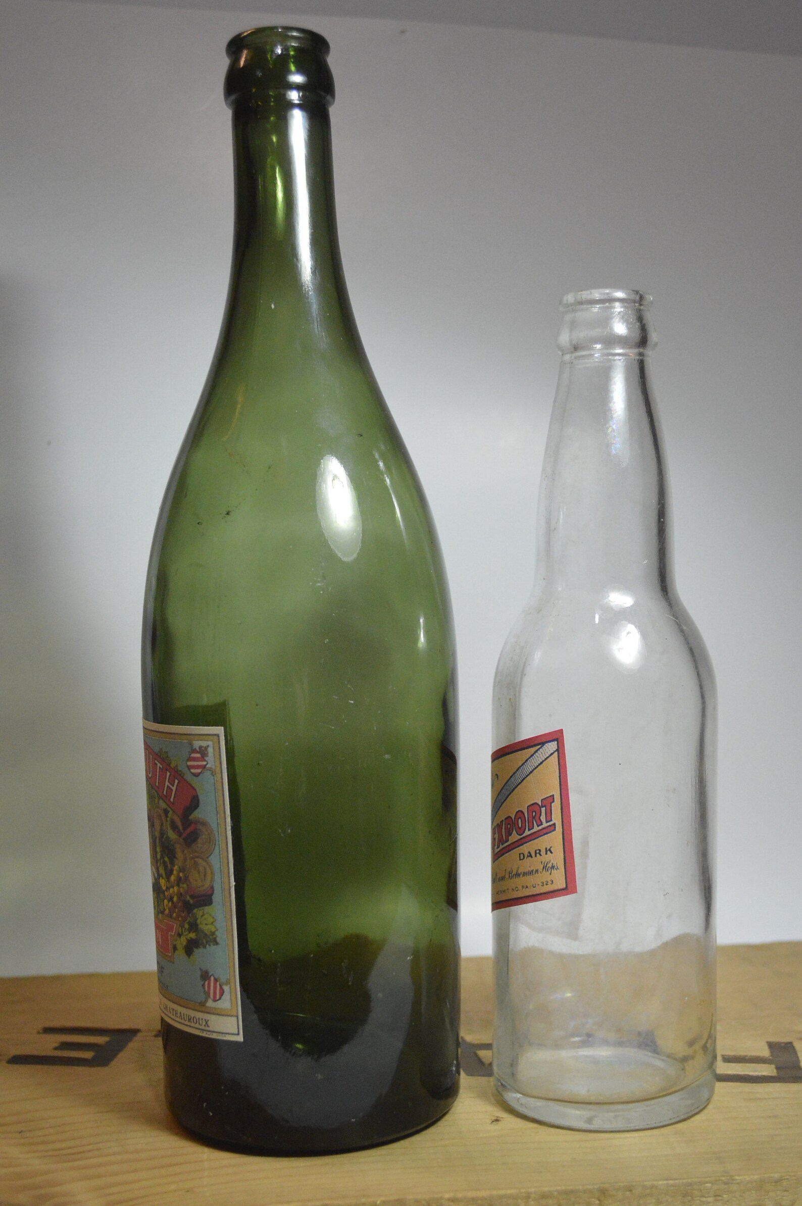 Antique Alcohol Bottles With Reproduction Labels Genuine Antique ...