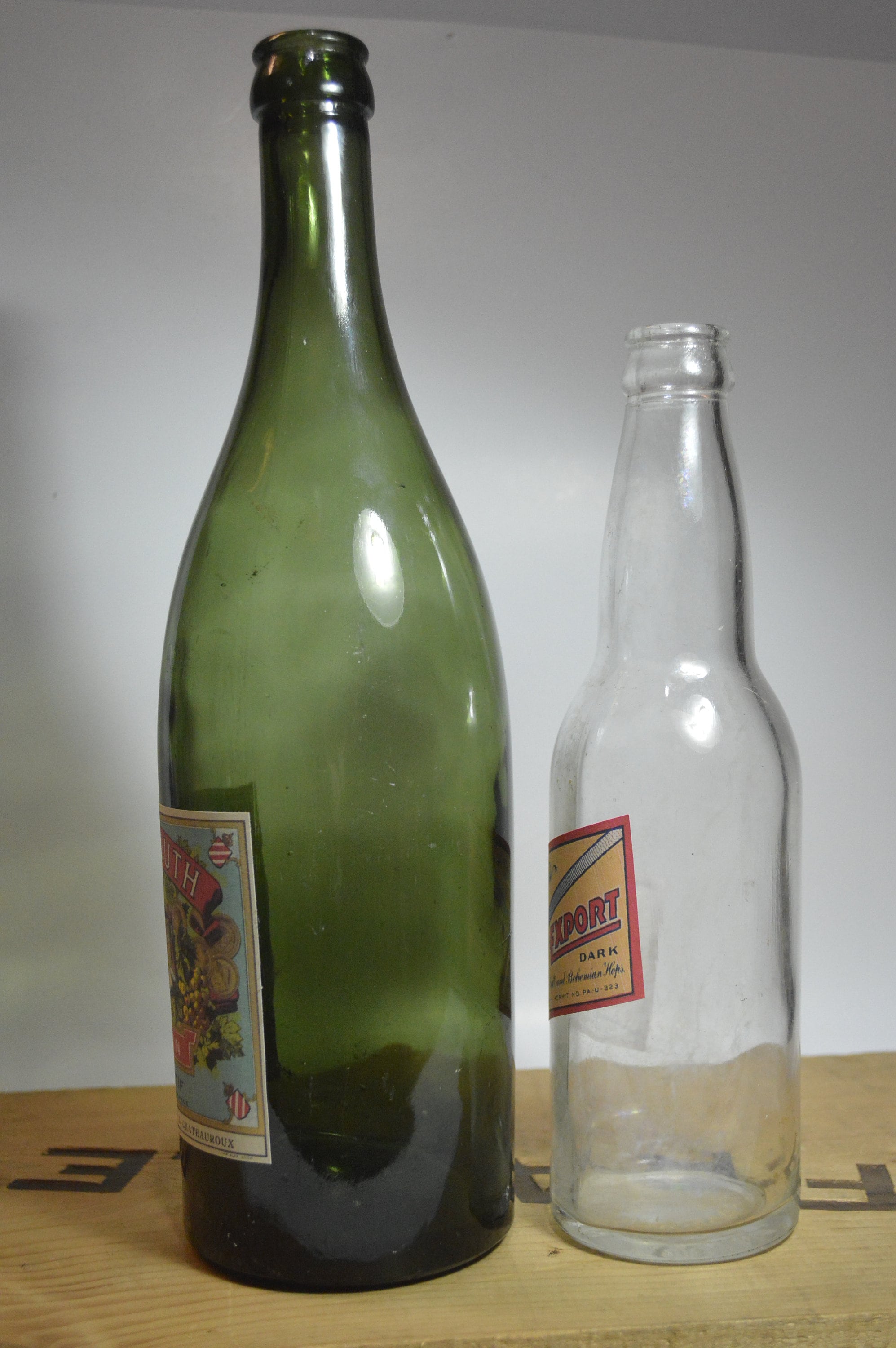 Antique Alcohol Bottles With Reproduction Labels Genuine Antique ...