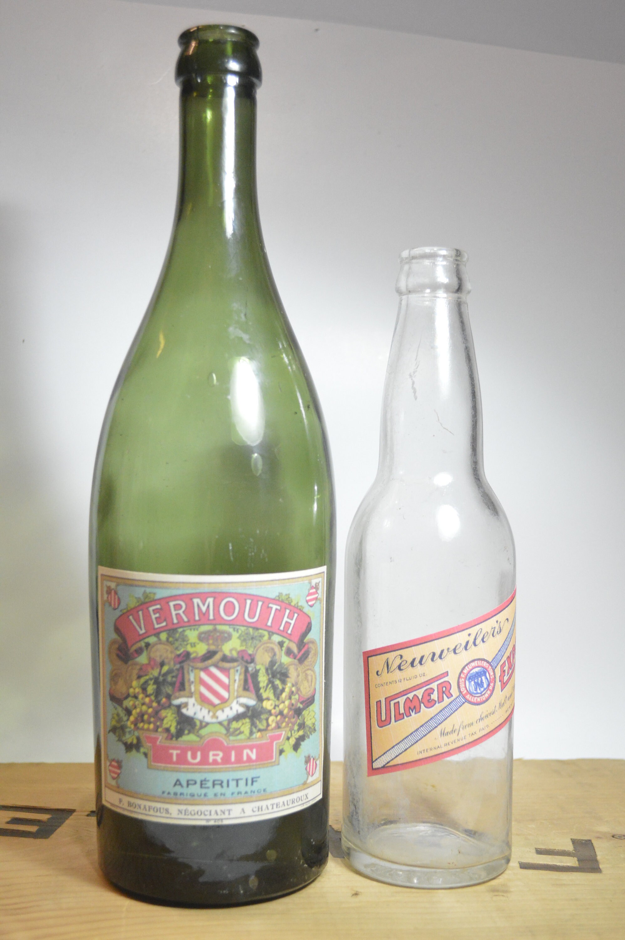 Antique Alcohol Bottles With Reproduction Labels Genuine Antique ...