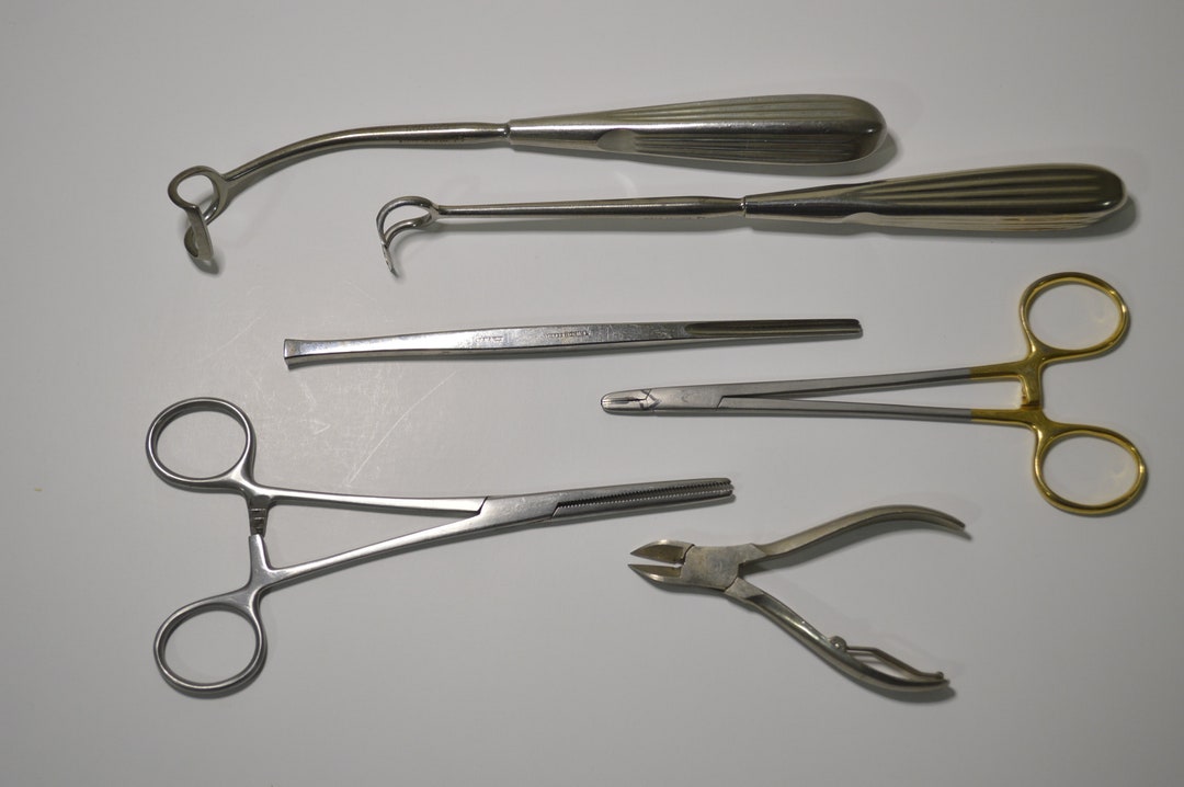 Vintage Medical Surgery Instruments, Lot of 6. Medical Equipment for ...