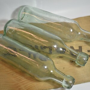 Antique 1890s Round Bottom Bottle Mineral Water / Soda Bottles Lot of 3 ...