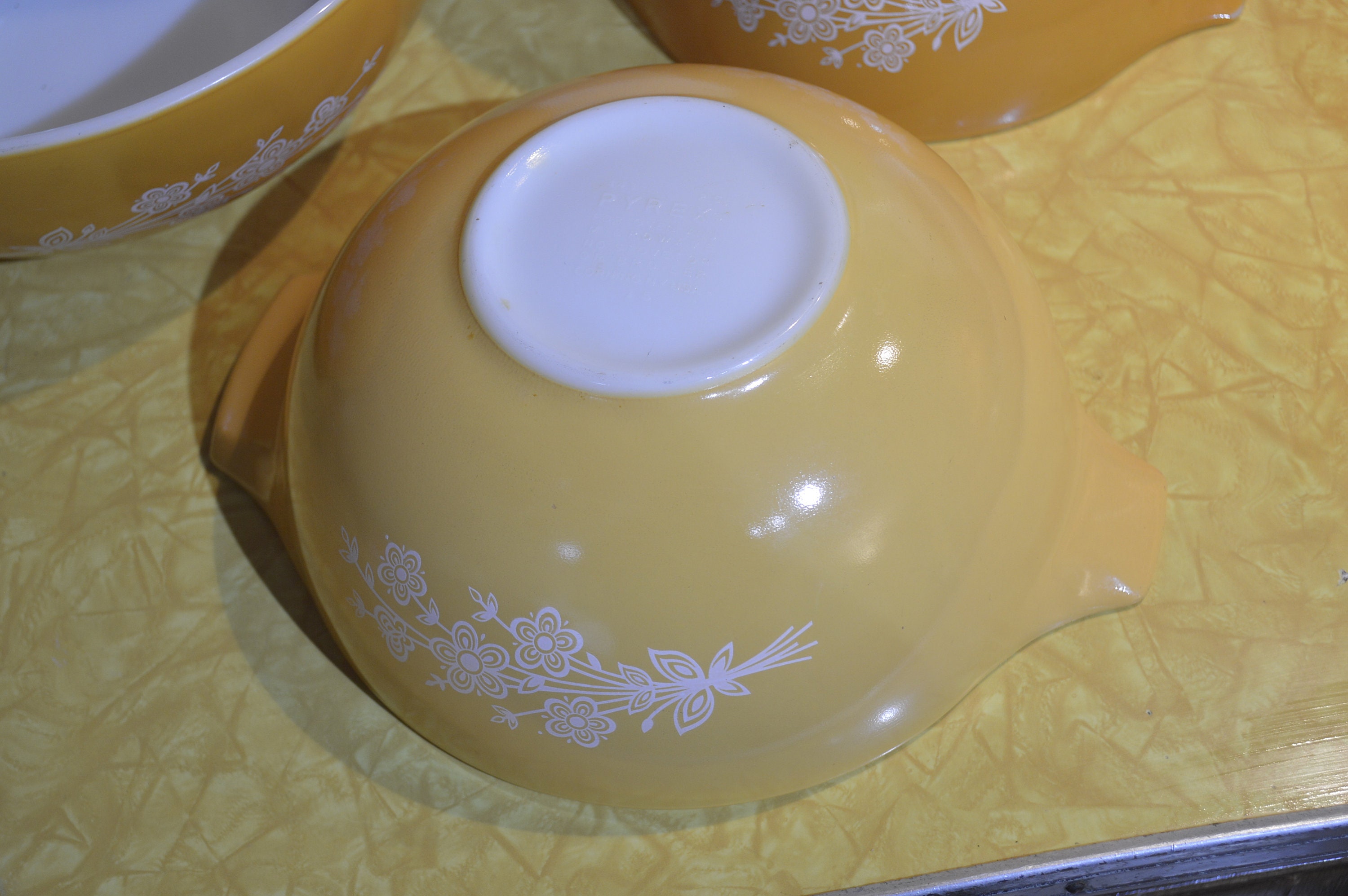 Pyrex Butterfly Gold Redesign Cinderella Bowls Set of 4 Mixing - Etsy