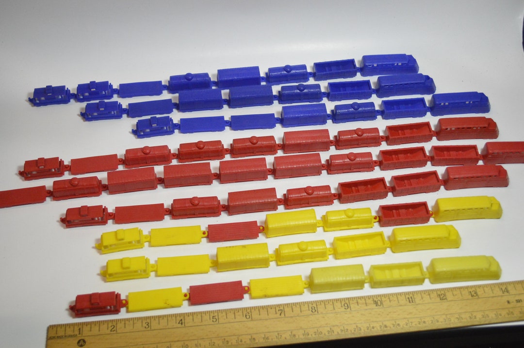 Reliable Toys Canada Plastic Small Toy Train 68 Pieces 1950s Vintage ...