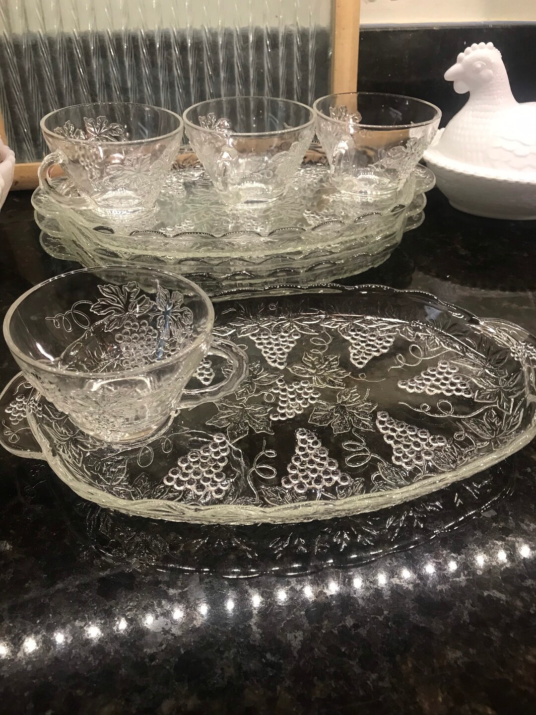 Antique Grape Snack Set - Etsy