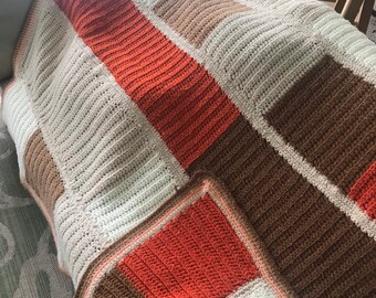 Orange Afghan - Etsy