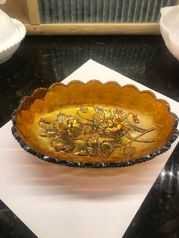 Antique Imperial Carnival Glass | Etsy