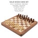 Magnetic Foldable Chess Set With Customised Brass Metal Plate Solid ...