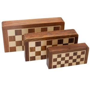 Magnetic Foldable Chess Set With Customised Brass Metal Plate | Solid ...