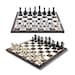 Wooden Chess Set W/ Metal Staunton Weighted Chess Figures, Walnut ...