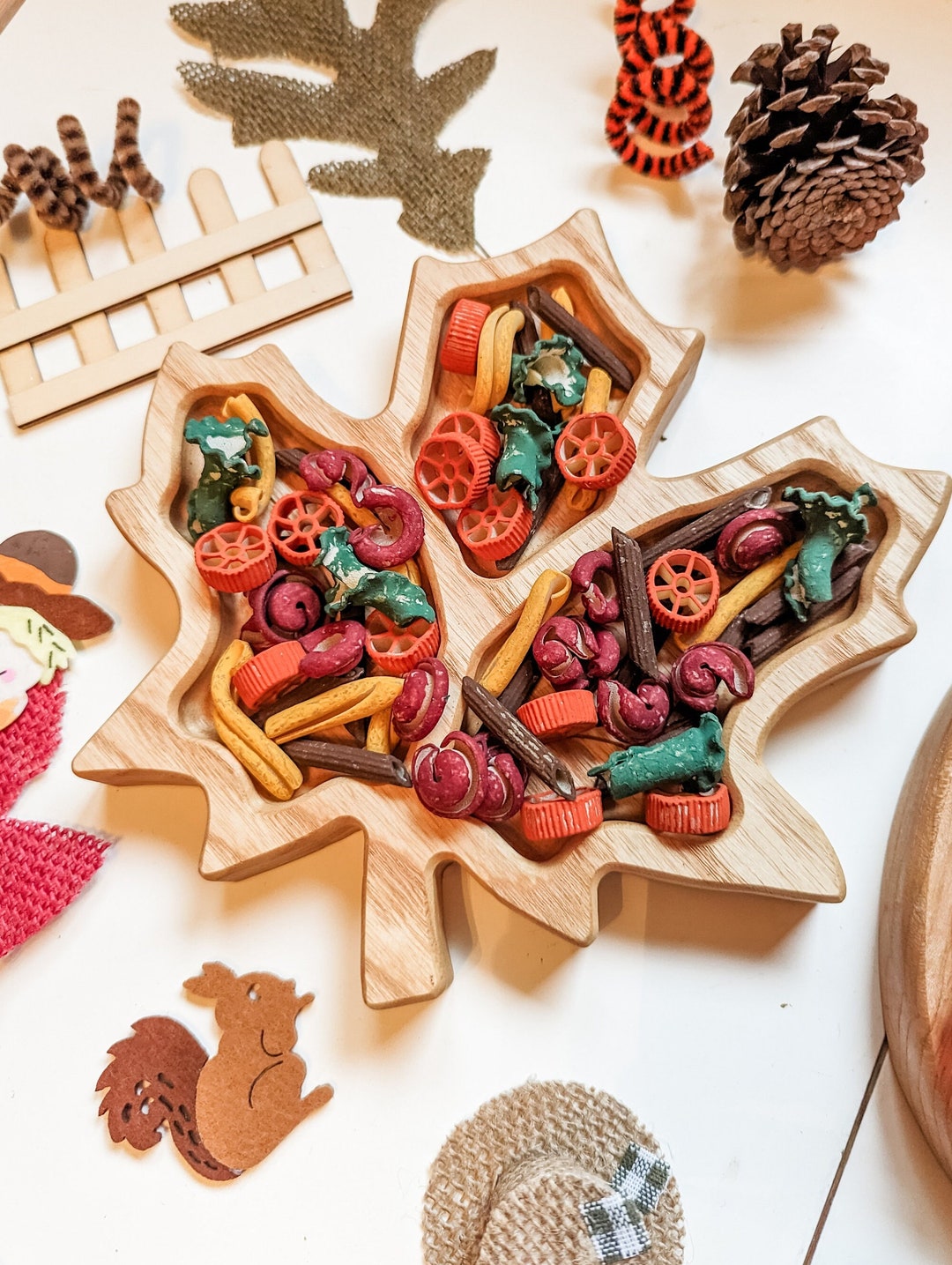 FALL Themed Pasta Sensory Filler Fall Sensory Bin Mix Autumn - Etsy