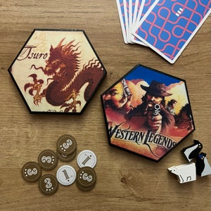 Board Games Drink Coasters games S-Z, Wood Coasters Geek Coasters Hex ...