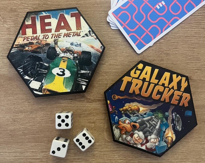 Board Games Drink Coasters (games D-K) - Wood Coasters - Geek Coasters ...