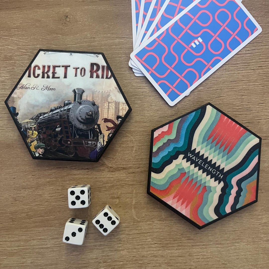 Board Games Drink Coasters (games S-Z, #) - Wood Coasters - Geek ...