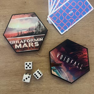 Board Games Drink Coasters games S-Z, Wood Coasters Geek Coasters Hex ...