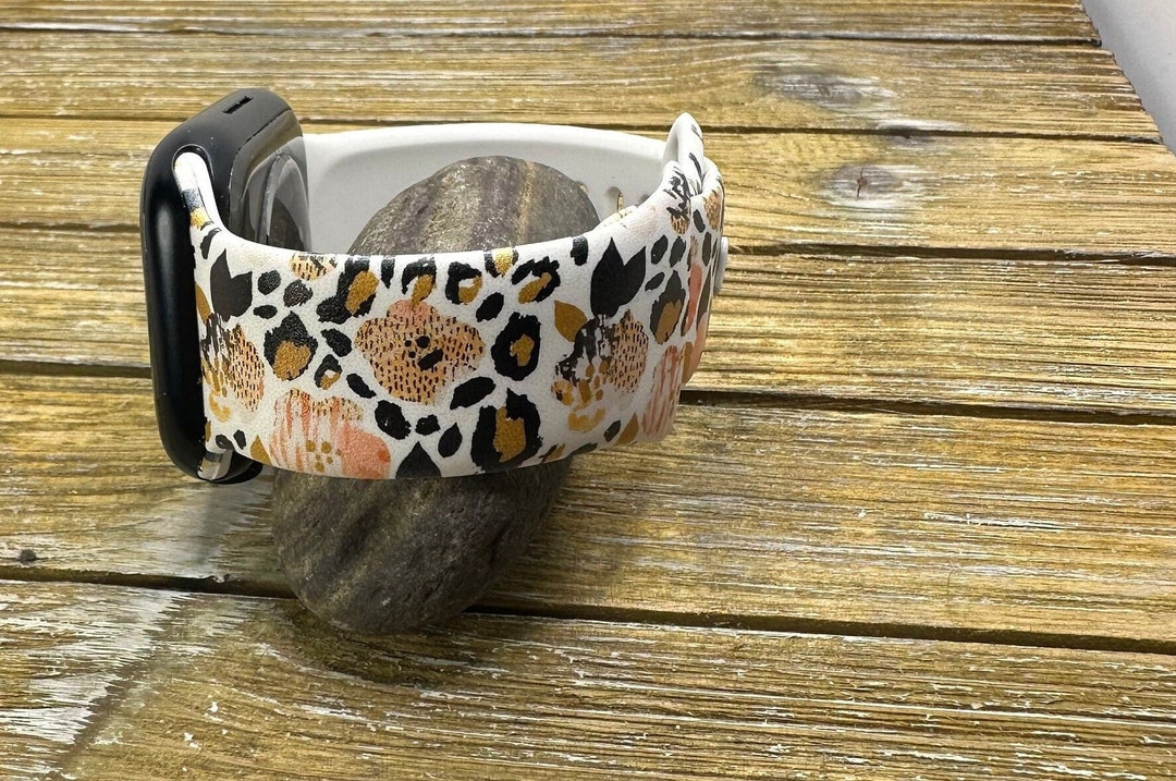 Leopard Floral Watch Band for Apple Watch Samsung Fitbit Strap - Etsy