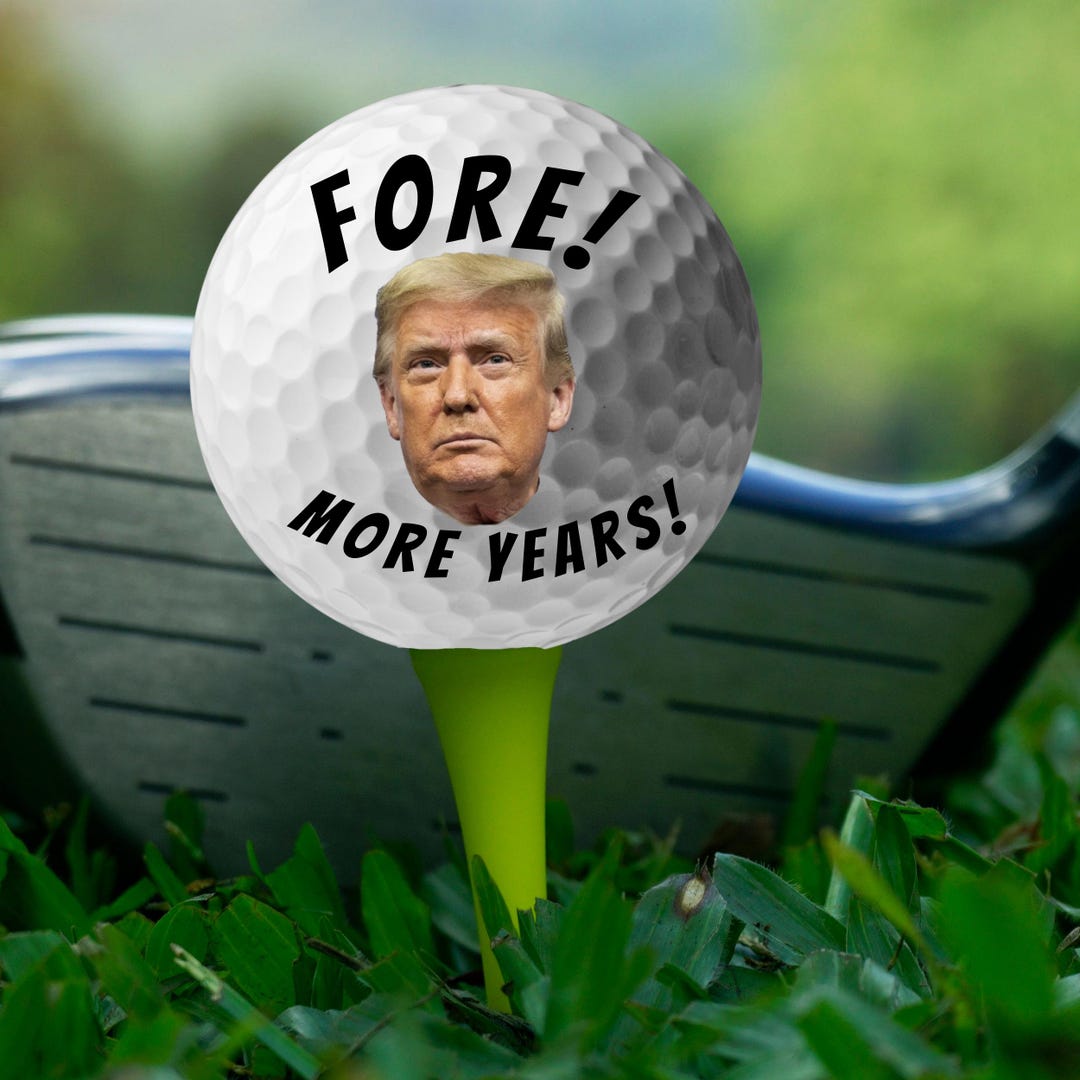 Funny Trump Golf Ball Gift | Top Brands Titleist Callaway | Golf Gifts ...