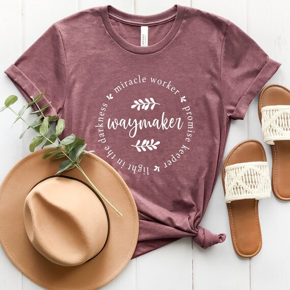 Waymaker Waymaker T-shirt Faith Shirt Christian T-shirt | Etsy