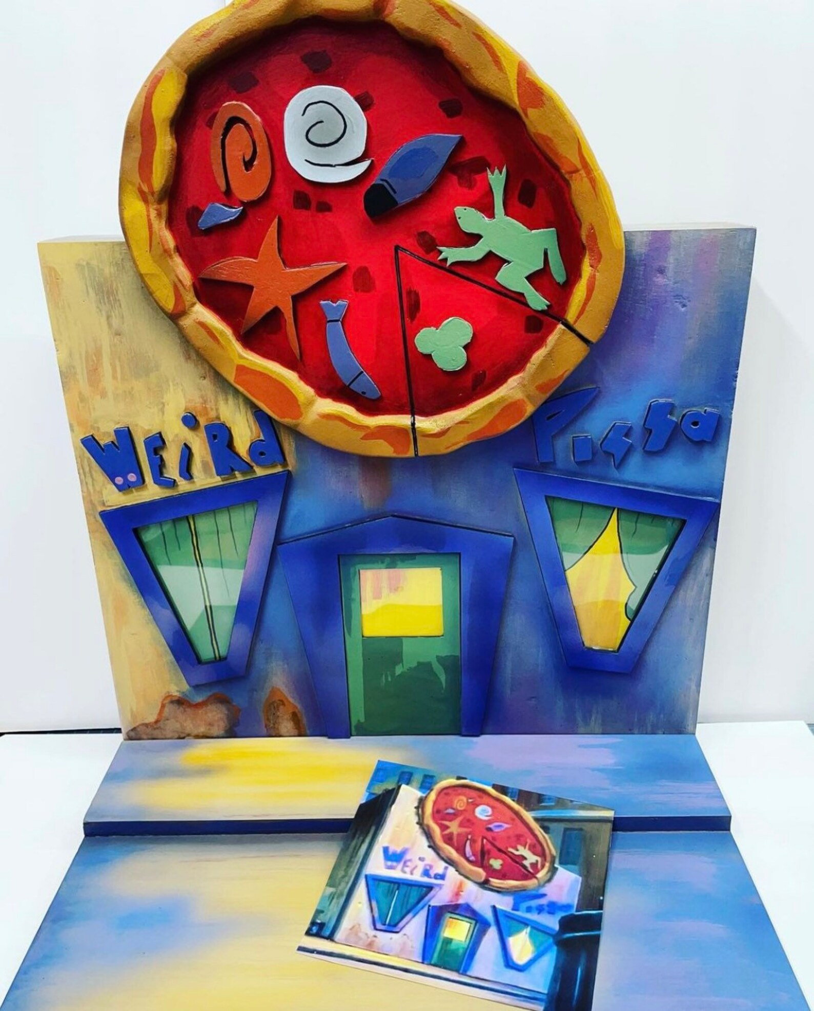 Weird Pizza to Go Diorama - Etsy