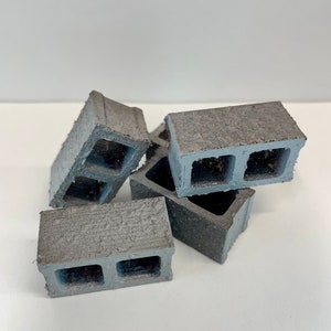 1:12 Scale Cinder Blocks Set of 5 - Etsy