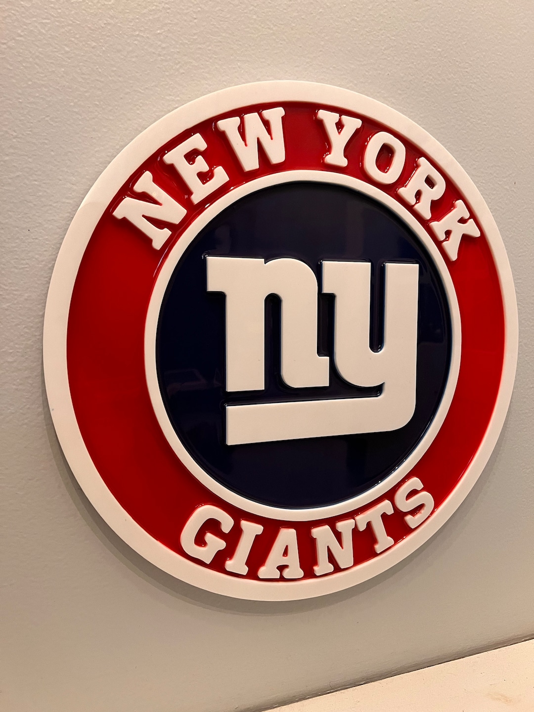New York Giants Epoxy Wall Sign - Etsy