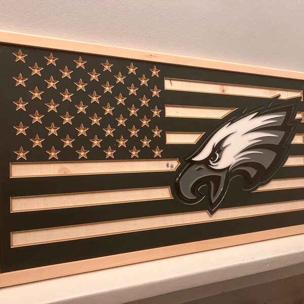 Philadelphia Eagles Wooden Sign - Etsy