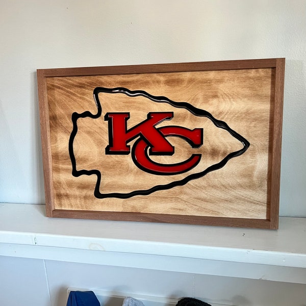 Kansas City Chiefs Wood Sign - Etsy