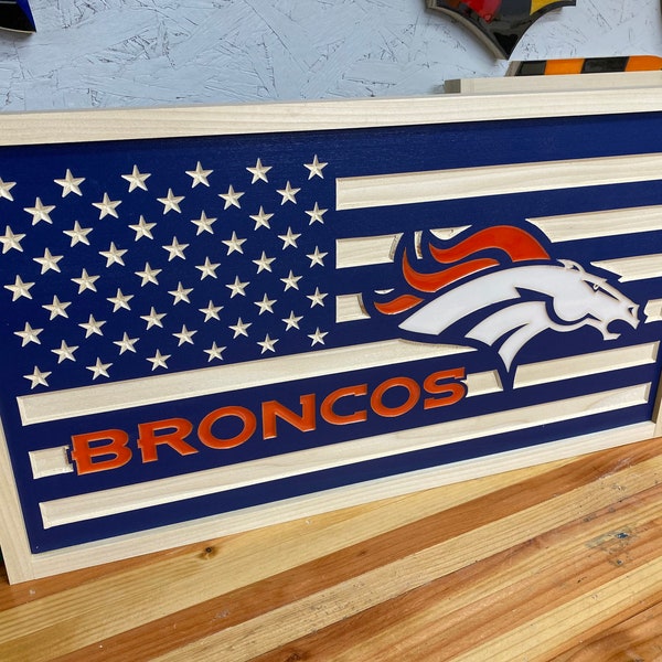 Denver Broncos Sign - Etsy