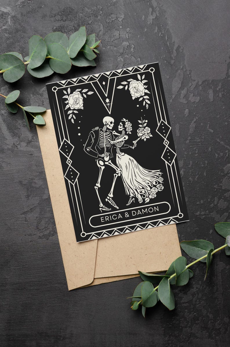 Unique Tarot Card Wedding Invitation Template | Design | Custom ...