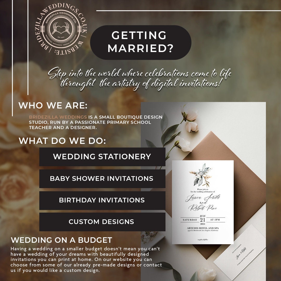 Editable Steampunk Vintage Wedding Invitation, Industrial, Custom ...