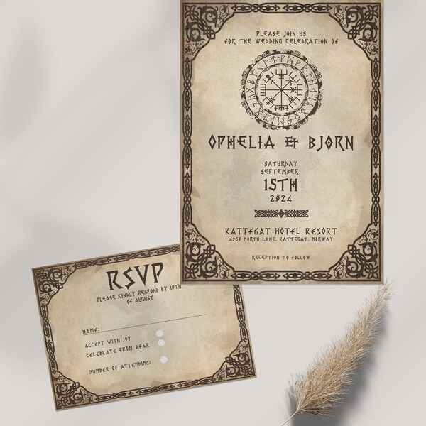 Viking Wedding Invitations - Etsy
