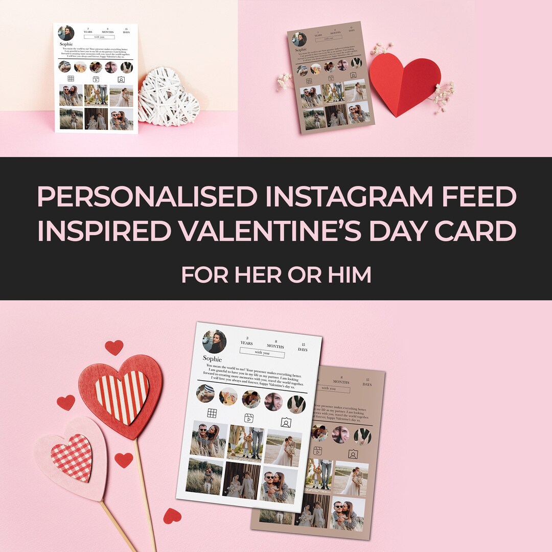 Personalised Valentines Day Card, Valentine's Day Card, Husband, Wife ...