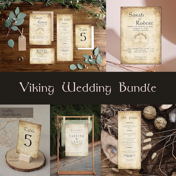 Viking Wedding Invitations - Etsy