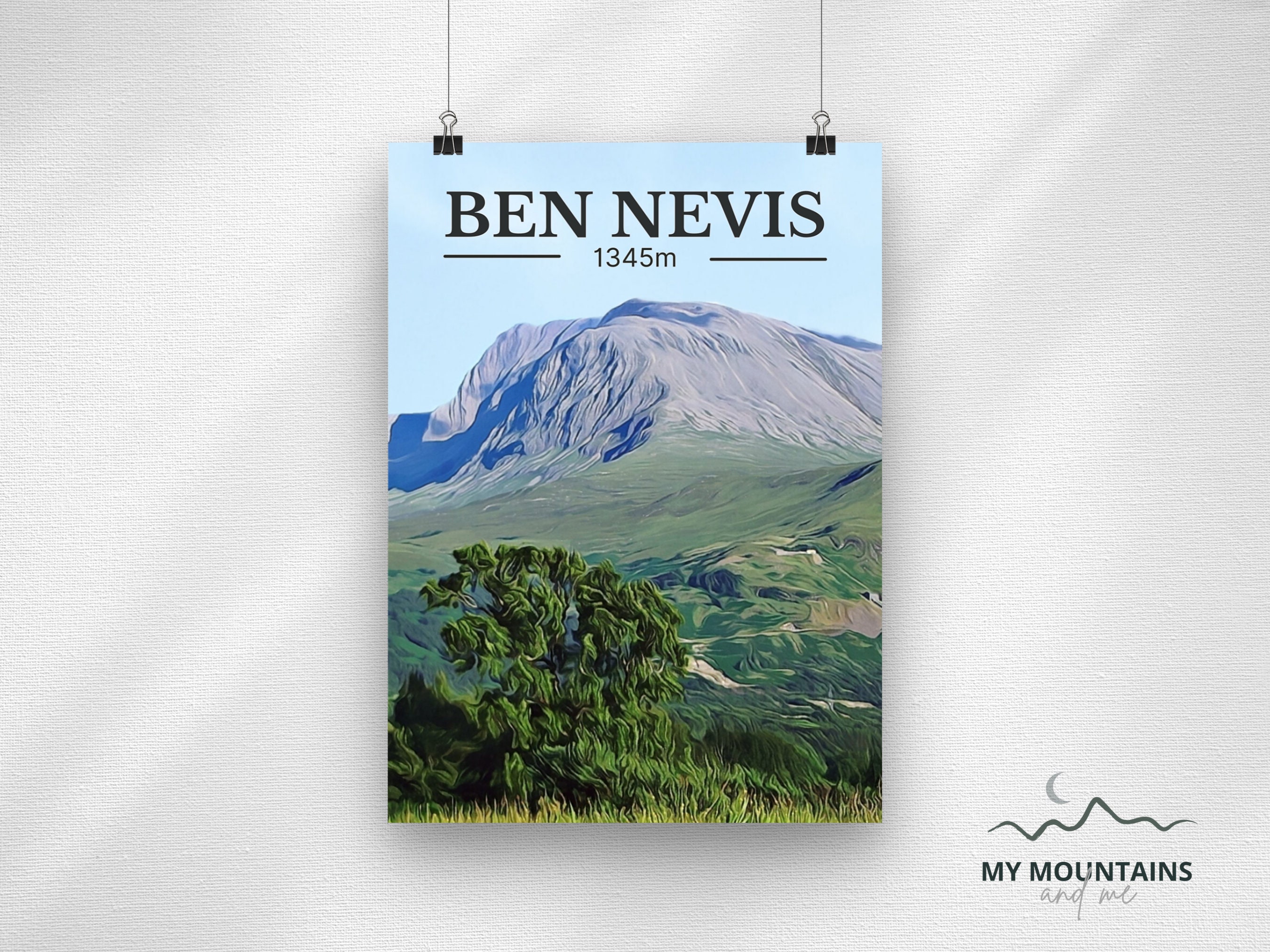 Ben Nevis Print Mountain Print Mountain Wall Art - Etsy UK