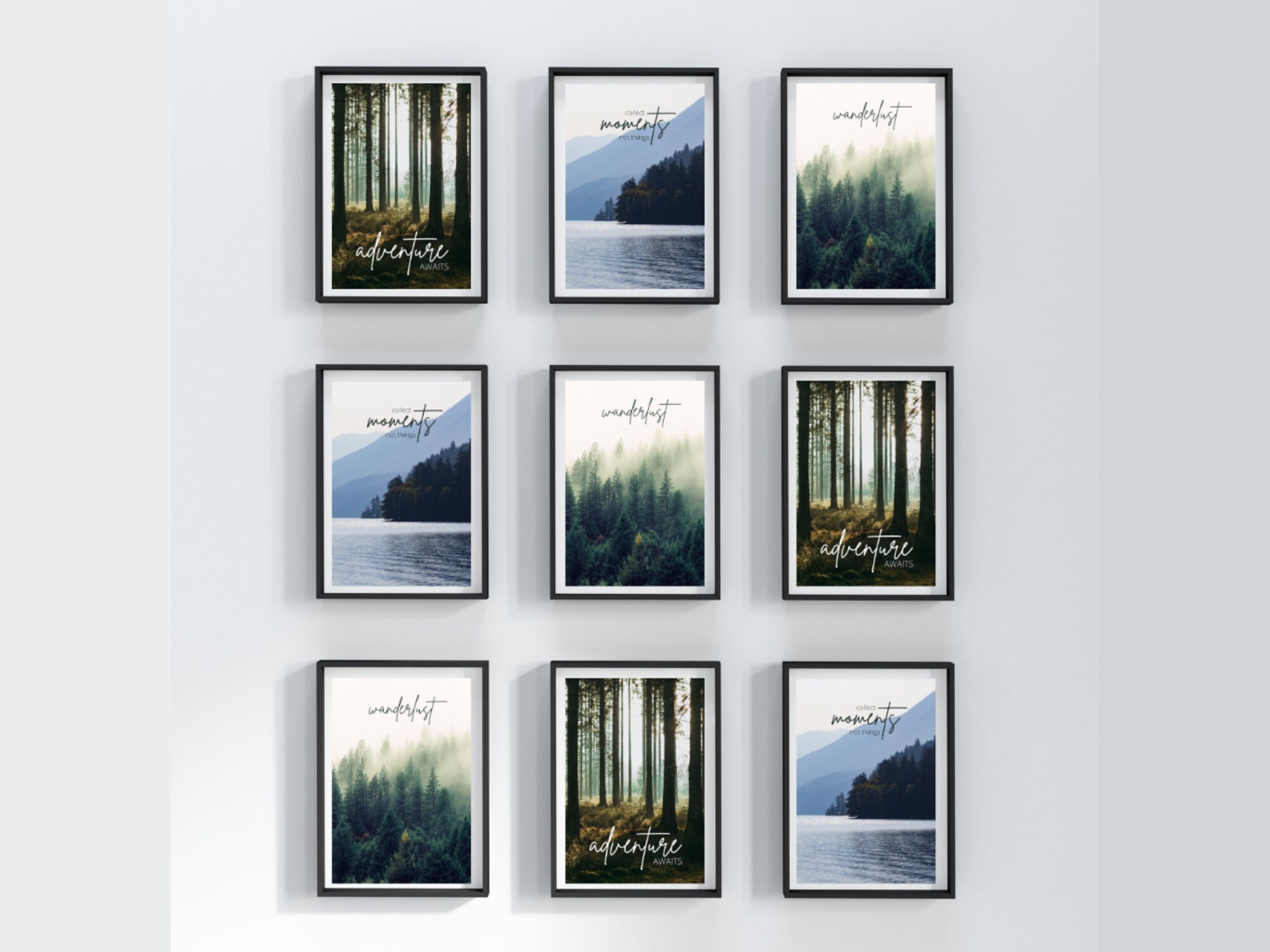 Set of 3 A5 Positive Prints Adventure Prints Set of 3 3 - Etsy UK