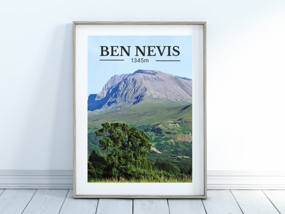 Ben Nevis Print Mountain Print Mountain Wall Art | Etsy