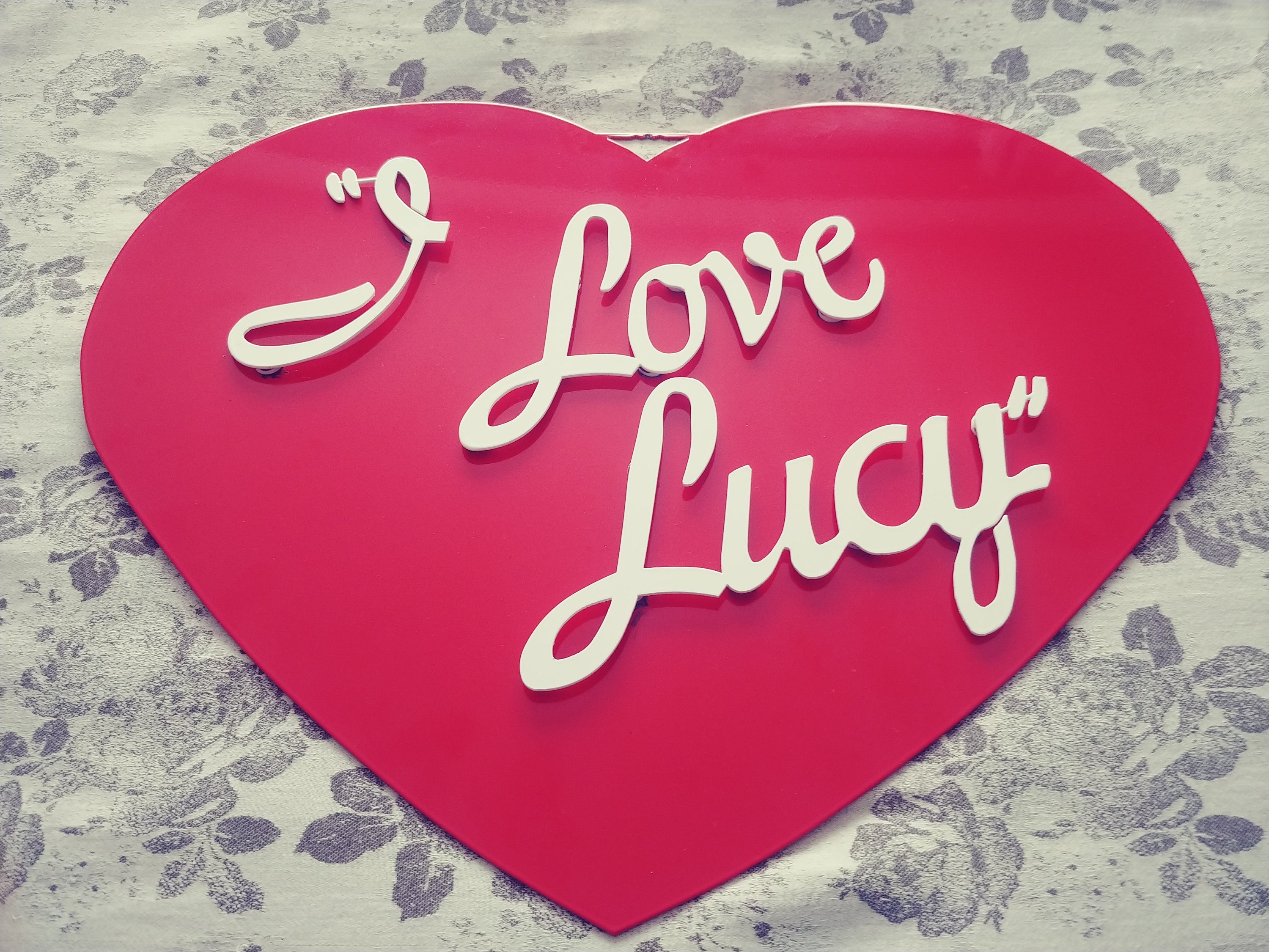 I Love Lucy sign from the 50's T.V. sitcom I LOVE | Etsy