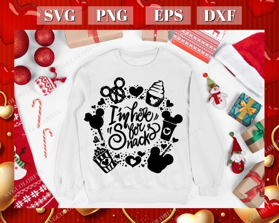 Snack Lover Svg I'm Here for the Snacks Svg Snacks and - Etsy