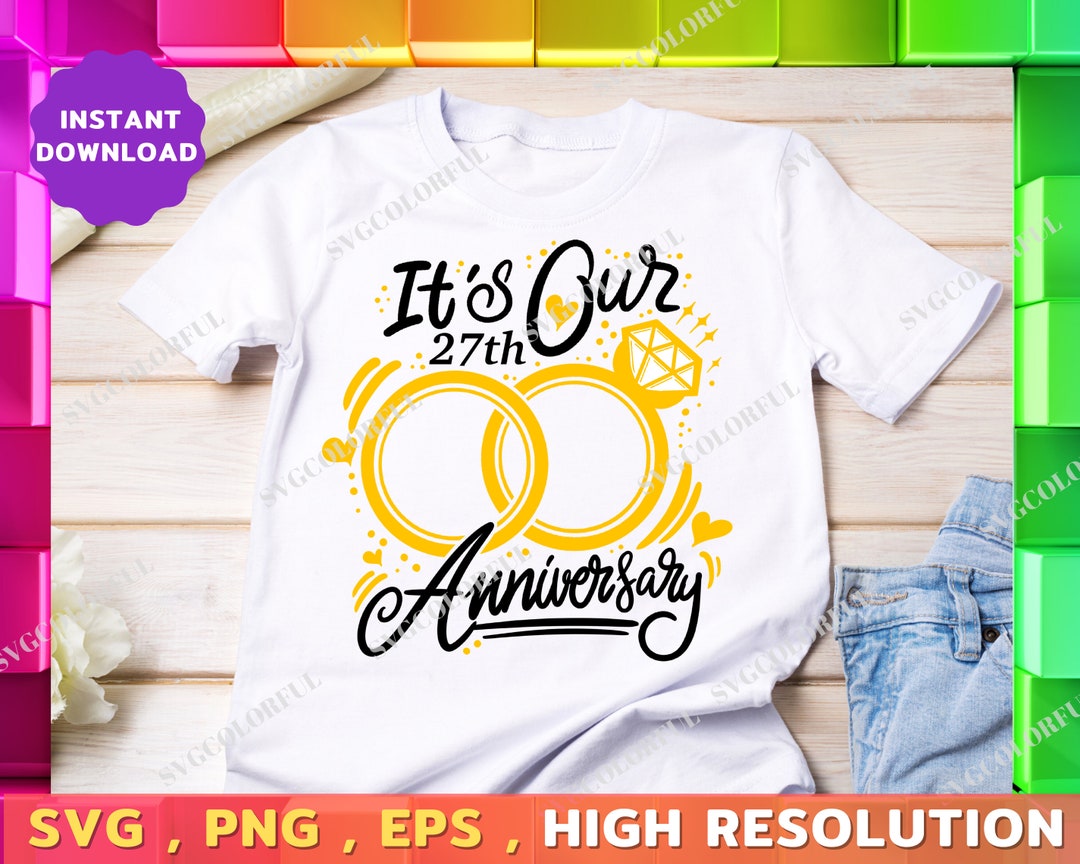 27th Anniversary Svg It's Our 27th Anniversary Svg - Etsy