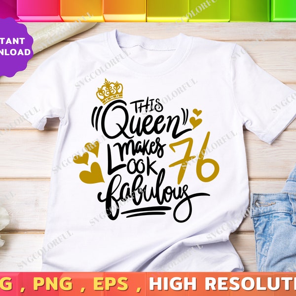 76th Birthday Card - Etsy