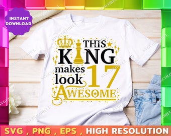 17th Birthday Svg | Etsy