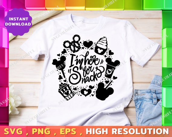 Snack Lover Svg I'm Here For The Snacks Svg Snacks and | Etsy