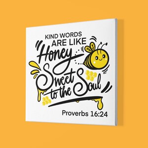 Bible Verse Svg Kind Words Are Like Honey Sweet to the Soul - Etsy