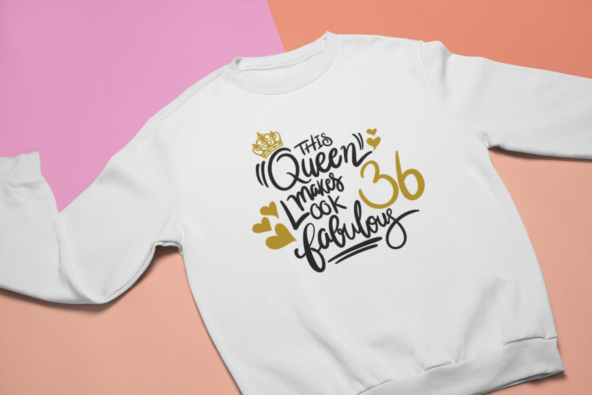 36th Birthday Svg This Queen Makes 36 Look Fabulous Svg | Etsy
