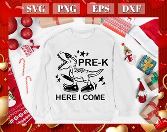 Pre K Here I Come Svg - Etsy