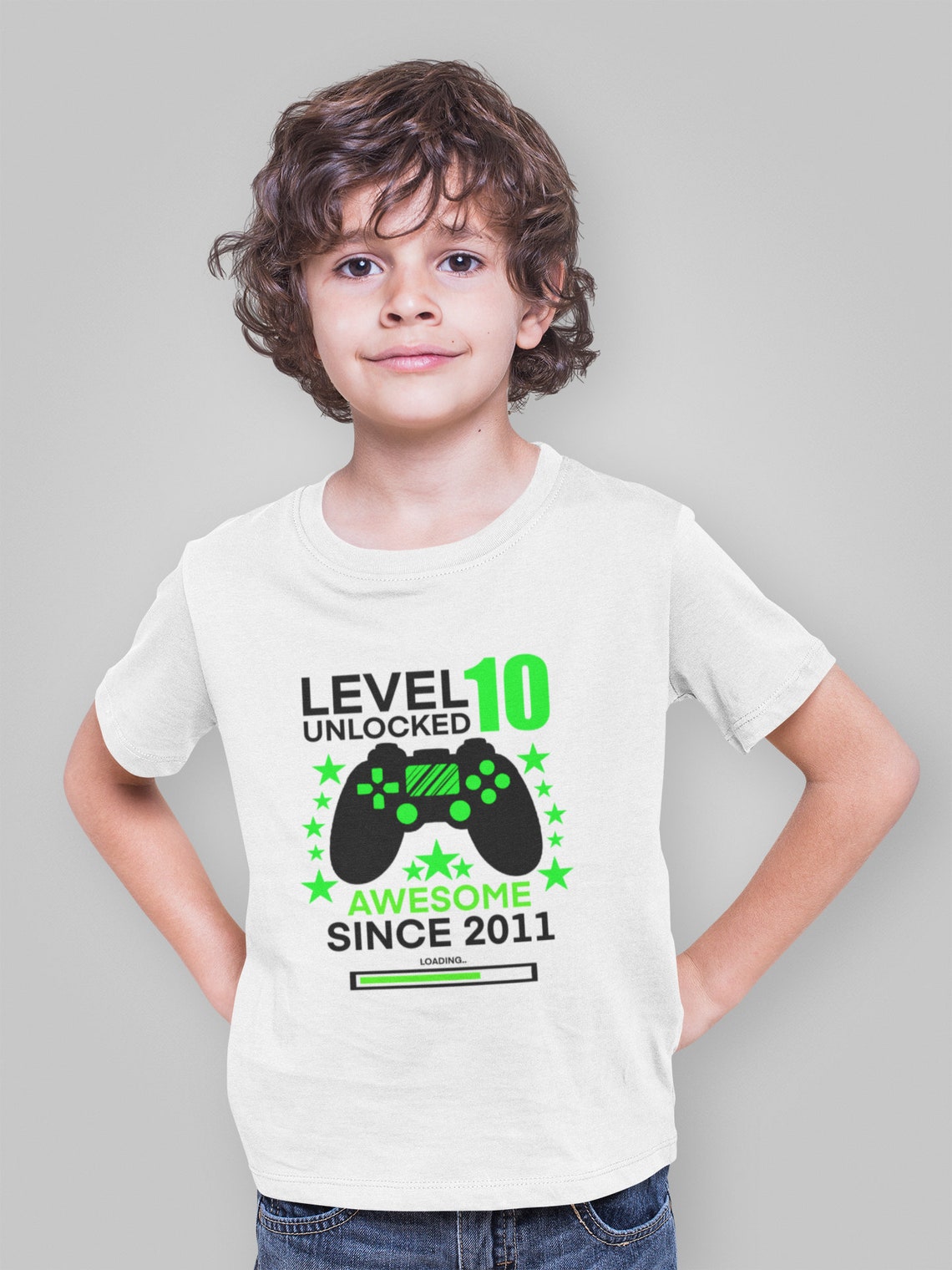 10. Geburtstag Junge 10 Jahre alt Level 10 Entsperrt Awesome | Etsy