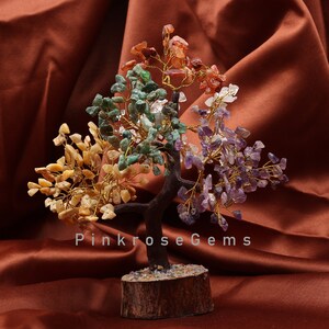 Multi Gemstone Tree,seven Chakra Tree,feng Shui Tree of Life,gemstone ...