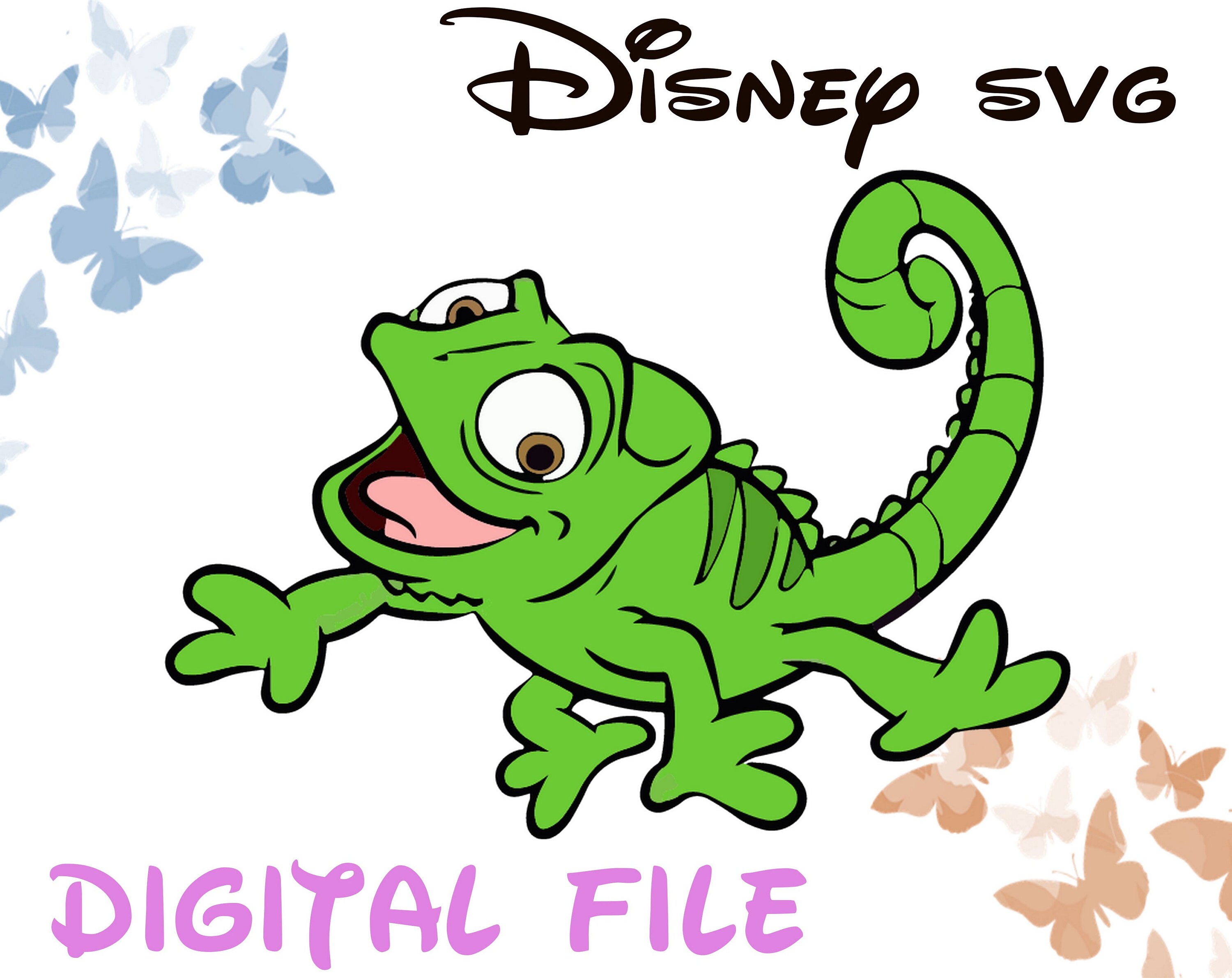 Lizard svg Rapunzel characters svg dxf png Tangled svg | Etsy