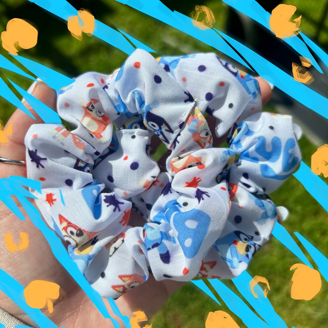 Bluey Themed Scrunchie - Etsy